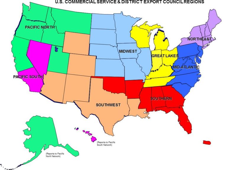 DEC Regions | National Association of District Export Councils